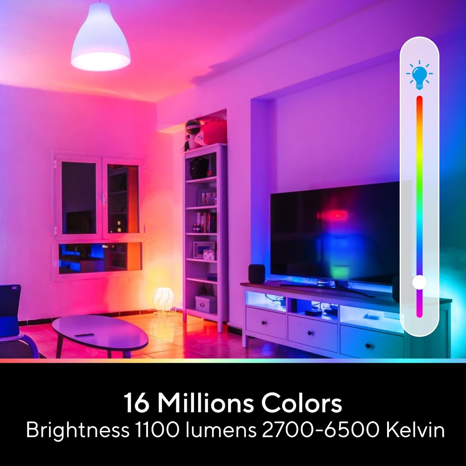SHAANXIXIAN Smart Light Bulbs, 1100 Lumen, 90+CRI WiFi Mesh & Bluetooth ...