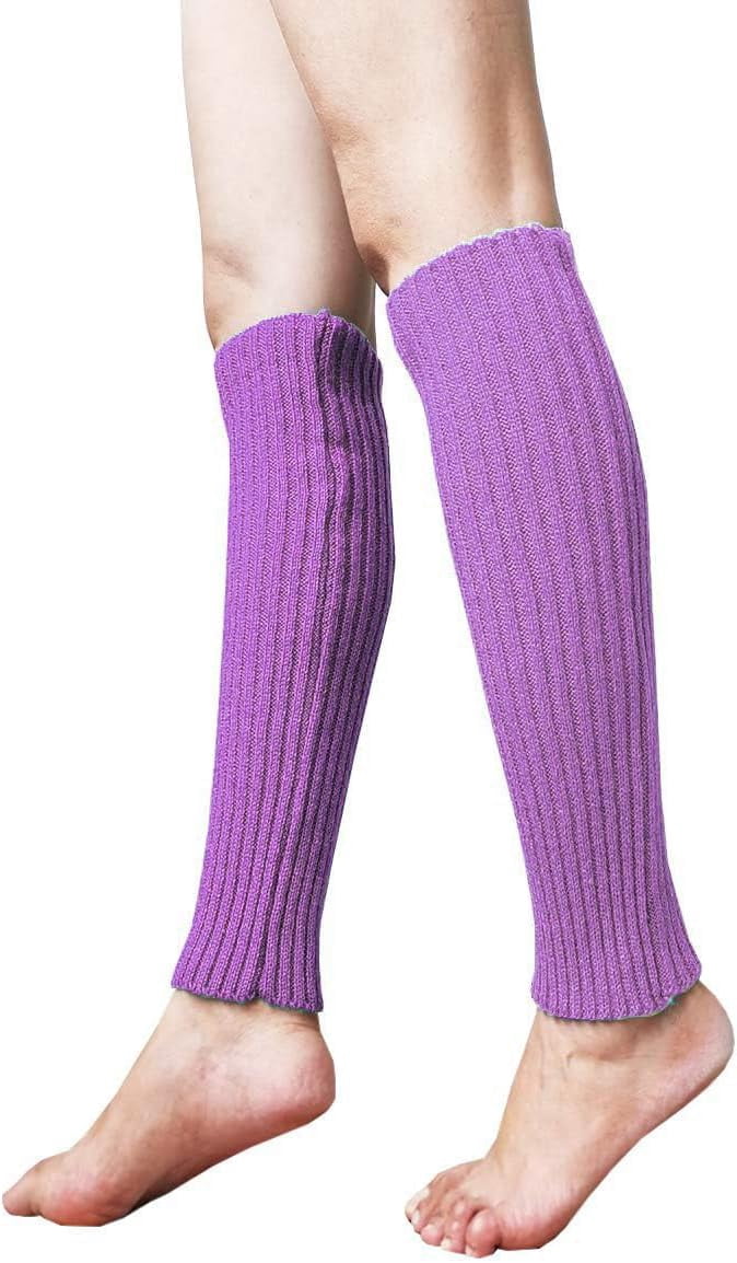 SHAANXIXIAN Women Juniors Knitted Leg Warmers 16" Neon Party Dance ...