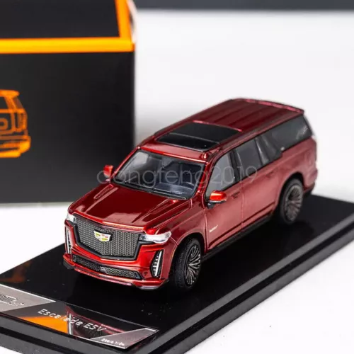 SHADOW PRO 1/64 Scale Cadillac Escalade ESV Red Diecast Car Model Toy ...