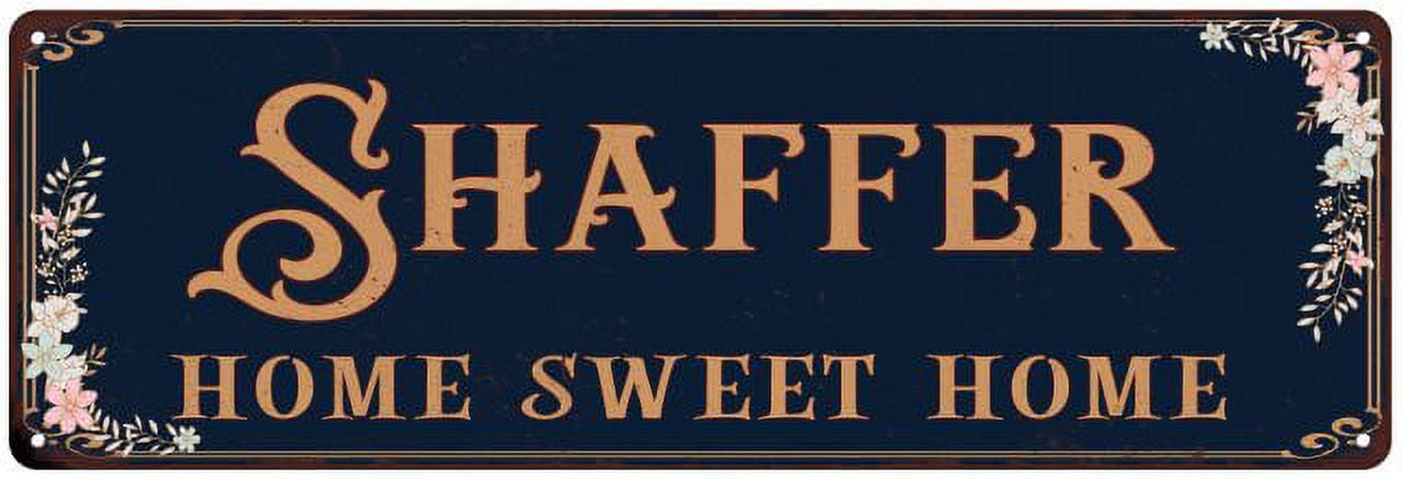 SHAFFER Home Sweet Home Victorian Look 6x18 Metal Sign 106180046723 ...