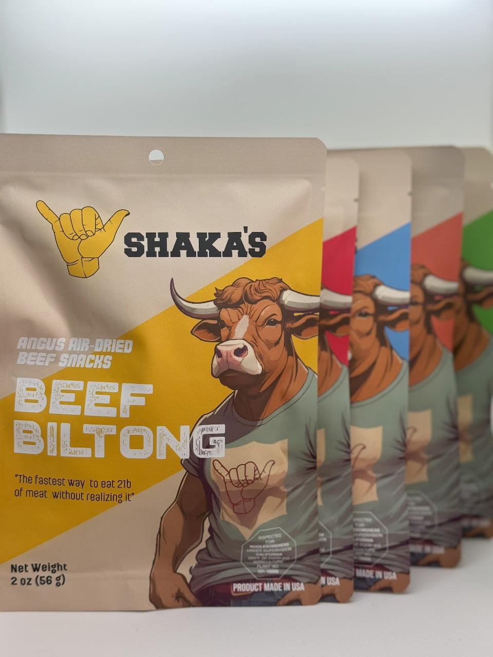 SHAKA'S Angus Air-Dried Beef Snacks Biltong 2 0z - Bundle - Walmart.com