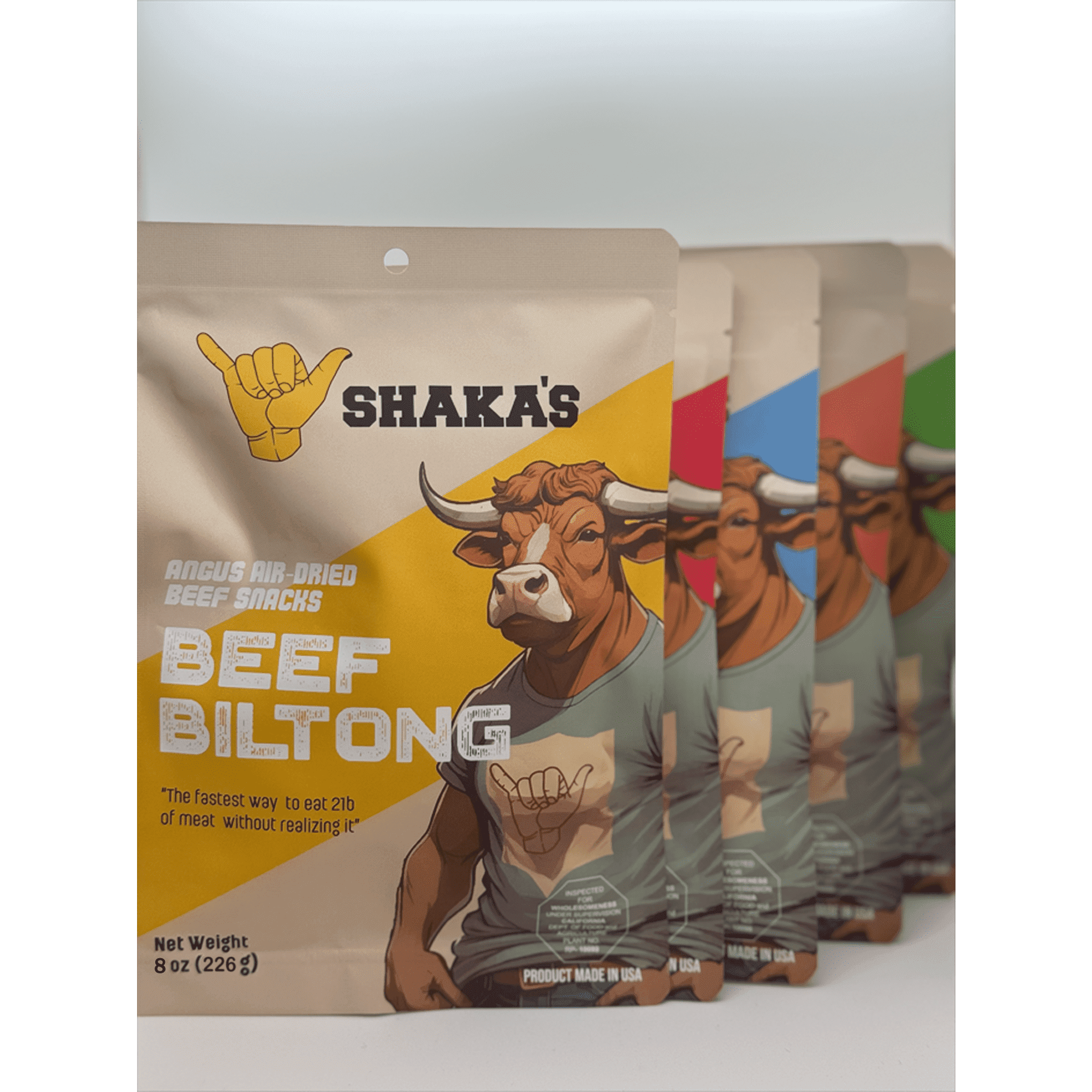 SHAKA'S Angus Air-Dried Beef Snacks Biltong 8 0z - Bundle - Walmart.com