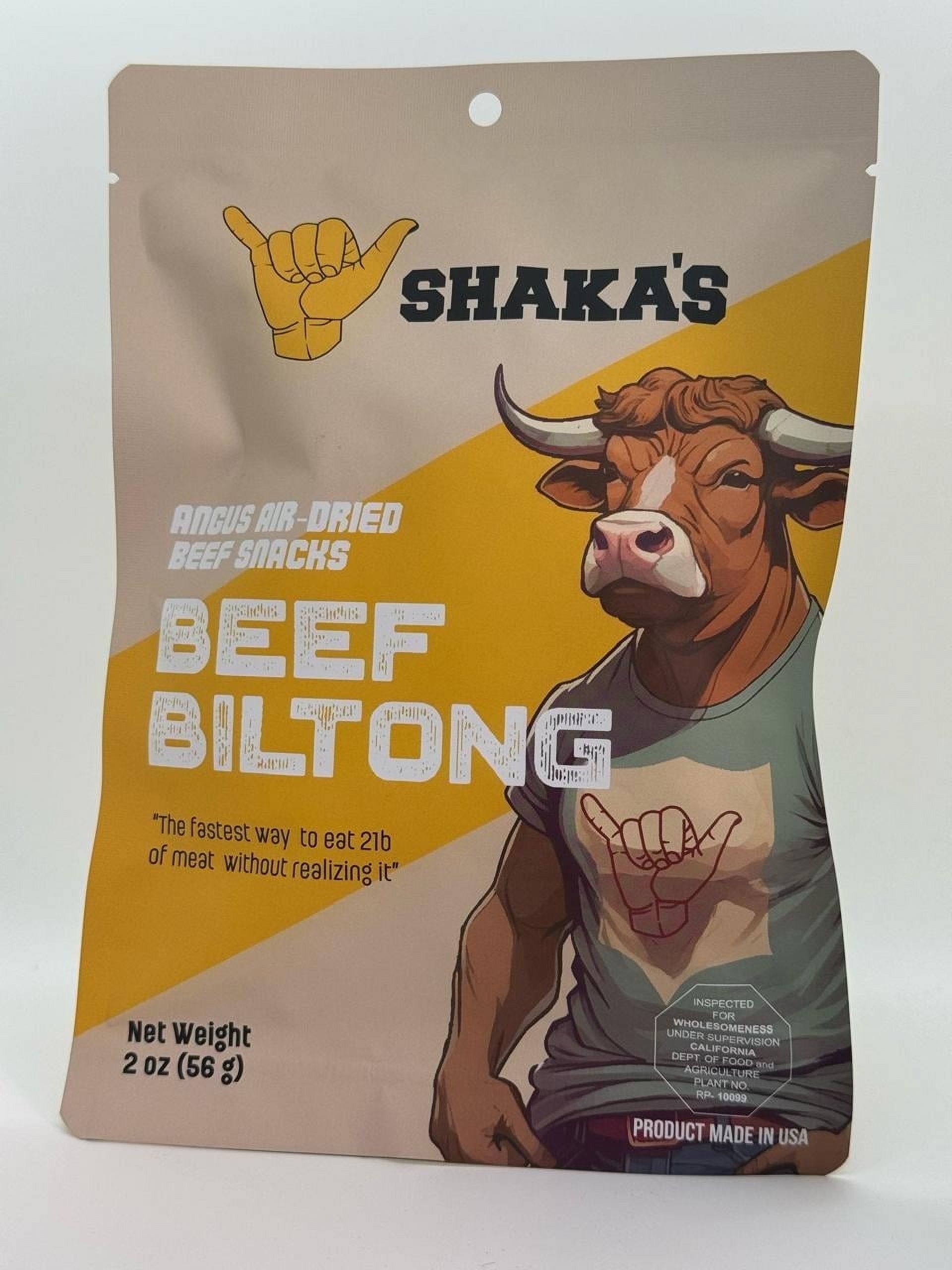 SHAKA'S Angus Air Dried Beef Snacks Biltong - Walmart.com