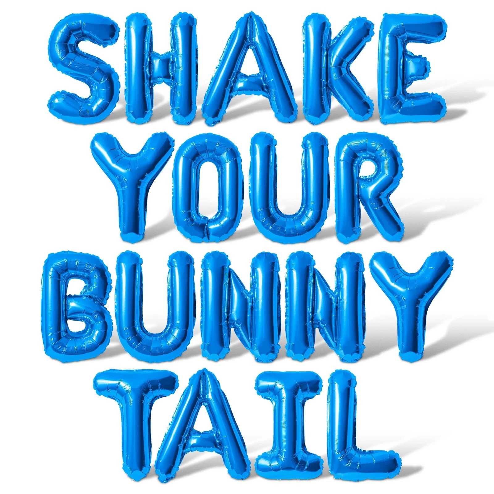 SHAKE YOUR BUNNY TAIL Letter Balloon Banner - Easter Bunny Bash Party Decoration - Walmart.com