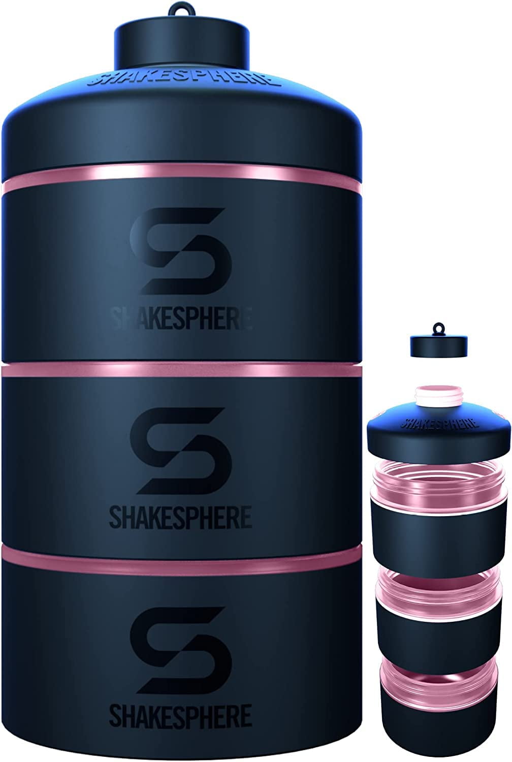 SHAKESPHERE Travel Meal Prep Mix, Unisex Adult Rose Gold Stackable ...