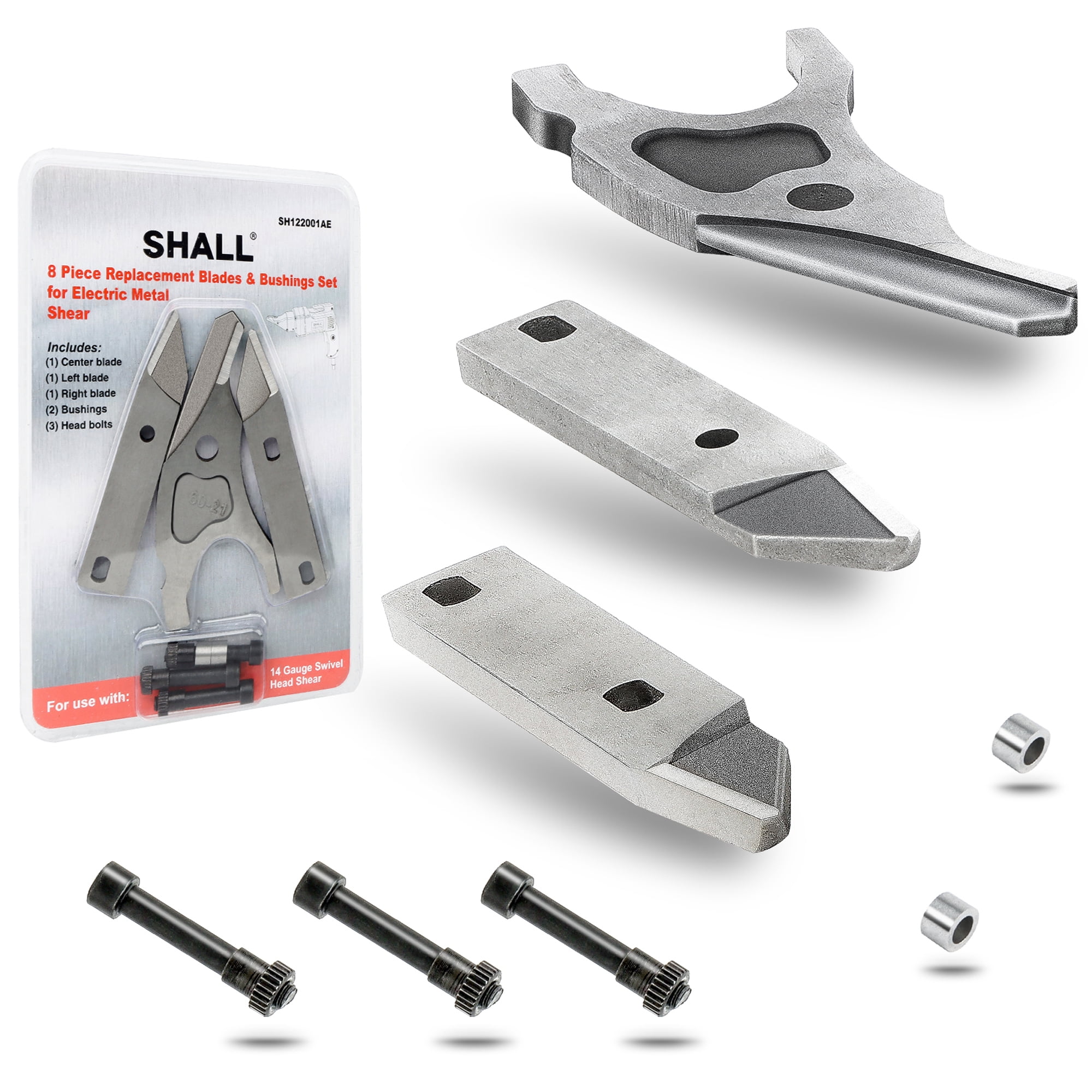 SHALL 14/16 Gauge Shear Blades Replacement Set, for Shall Electric ...