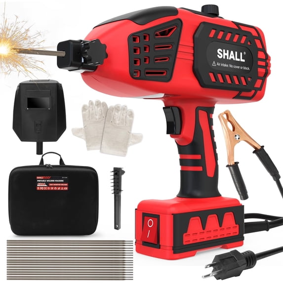 SHALL Portable Electric Welding Machine, 0-120A, 110V Arc Welder ...