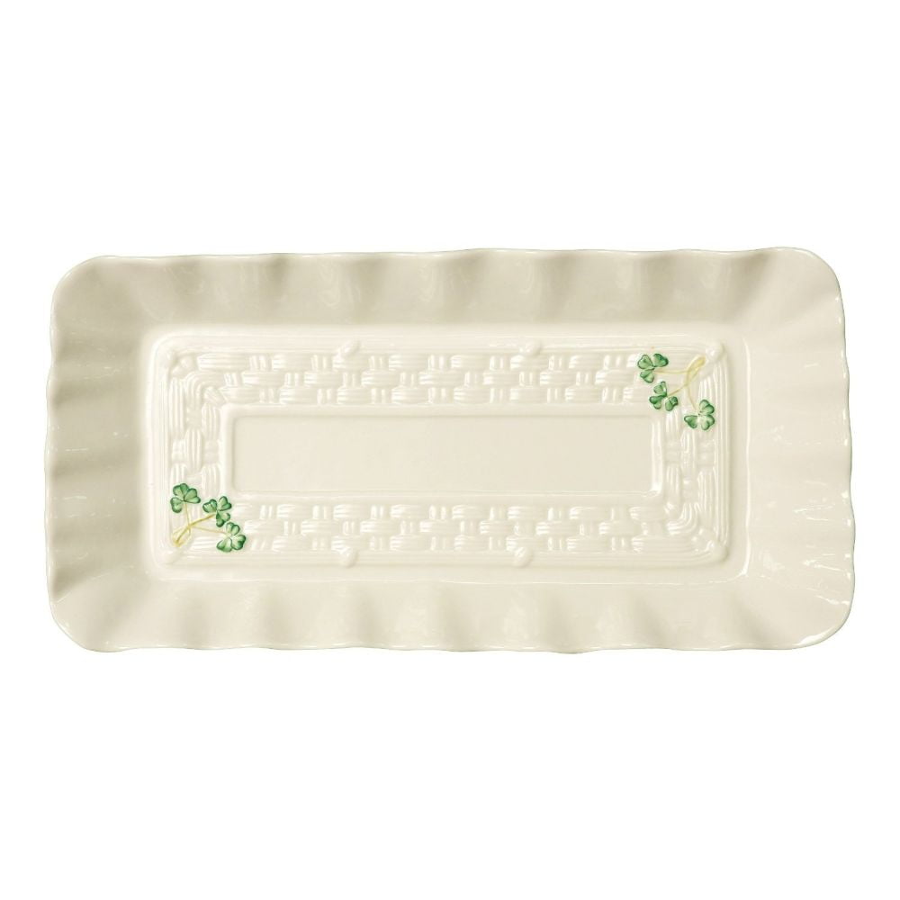 Belleek Classic Shamrock Sandwich Tray - Walmart.com