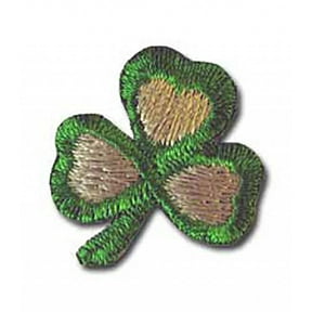 Medium - Green - Irish Shamrock/Clover - Iron on Patch, Embroidered ...