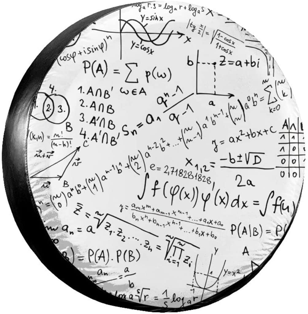 SHAMZBEST Math Mathematical Formula Spare Wheel Tire Cover RV SUV Spare ...