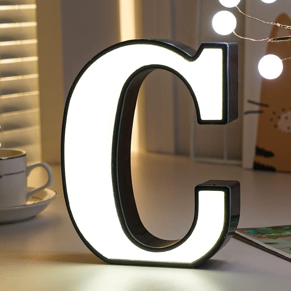 SHANJIA Light Up Marquee Signs, LED Marquee Letter Lights Alphabet ...