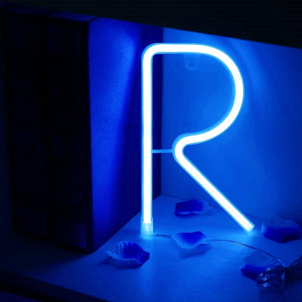 SHANJIA Upgraded Version Neon Letter, LED Alphabet Lights Up Letters ...