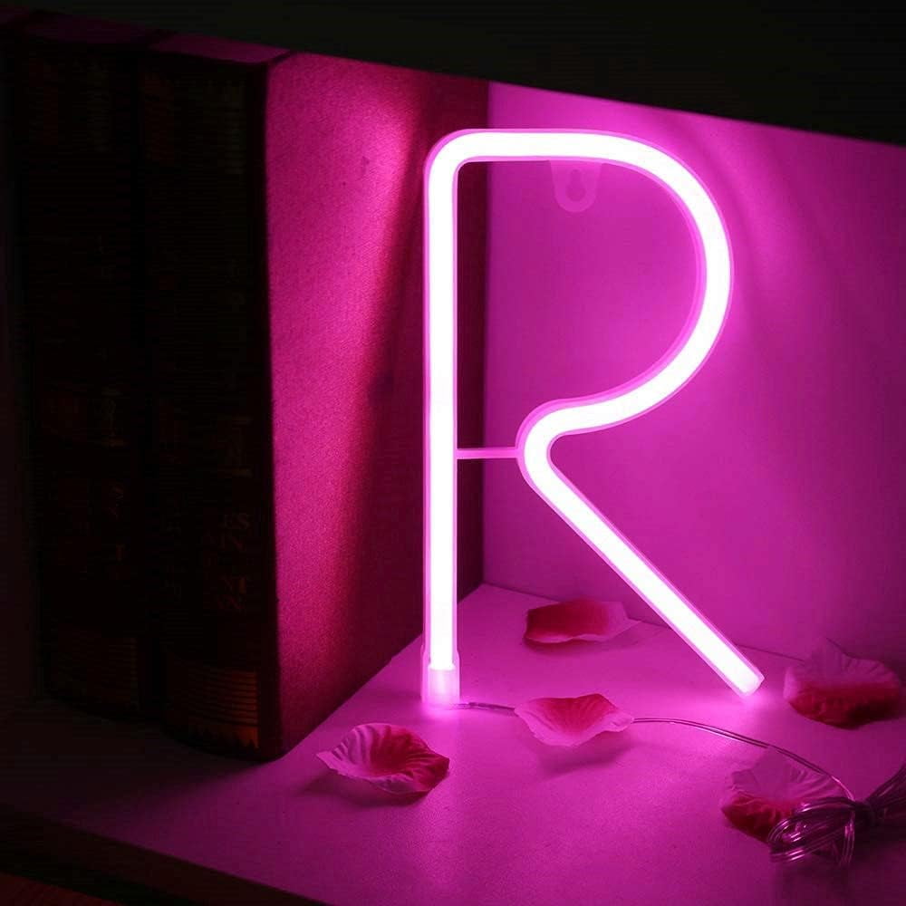 SHANJIA Upgraded Version Neon Letter, LED Alphabet Lights Up Letters ...