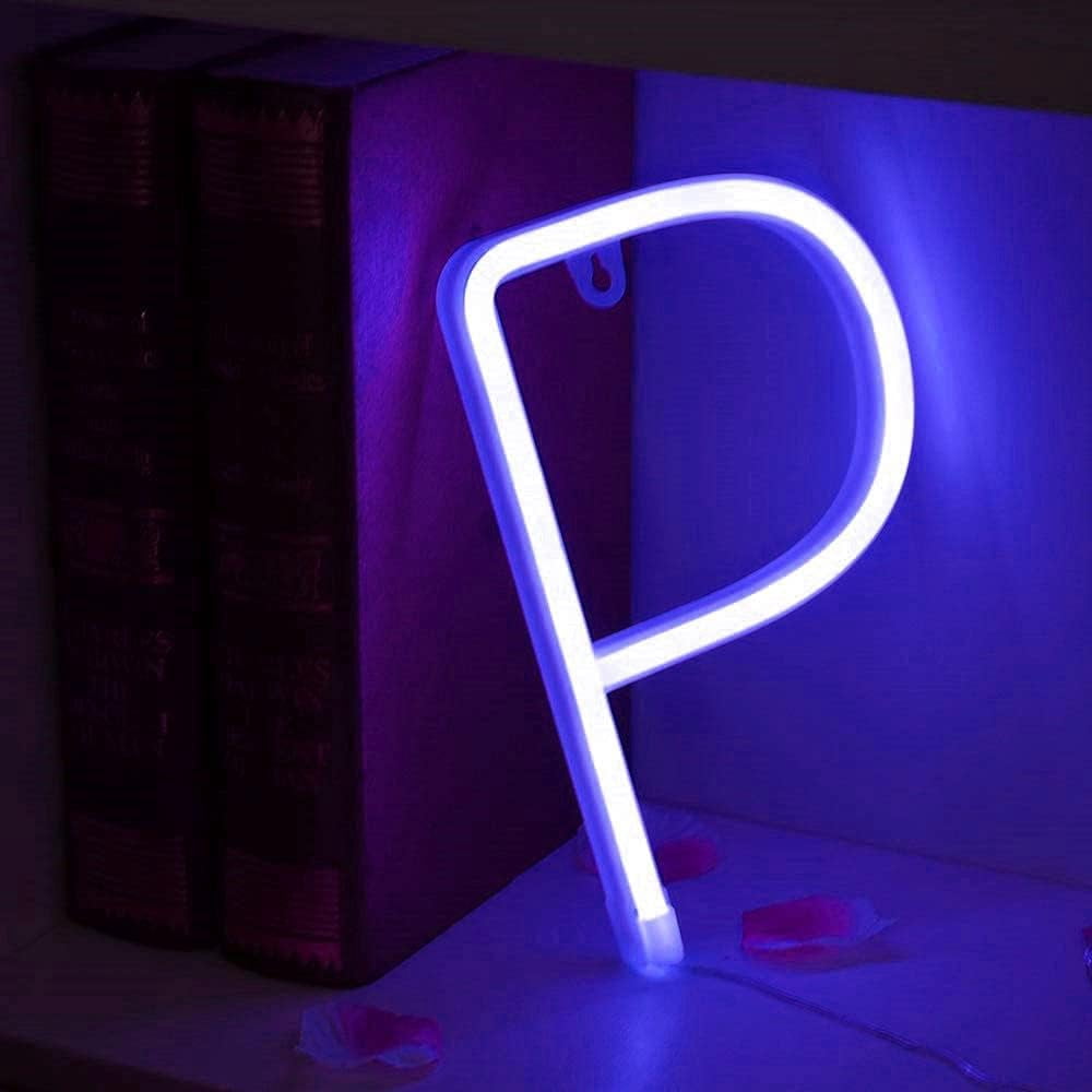 SHANJIA Upgraded Version Neon Letter, LED Alphabet Lights Up Letters ...