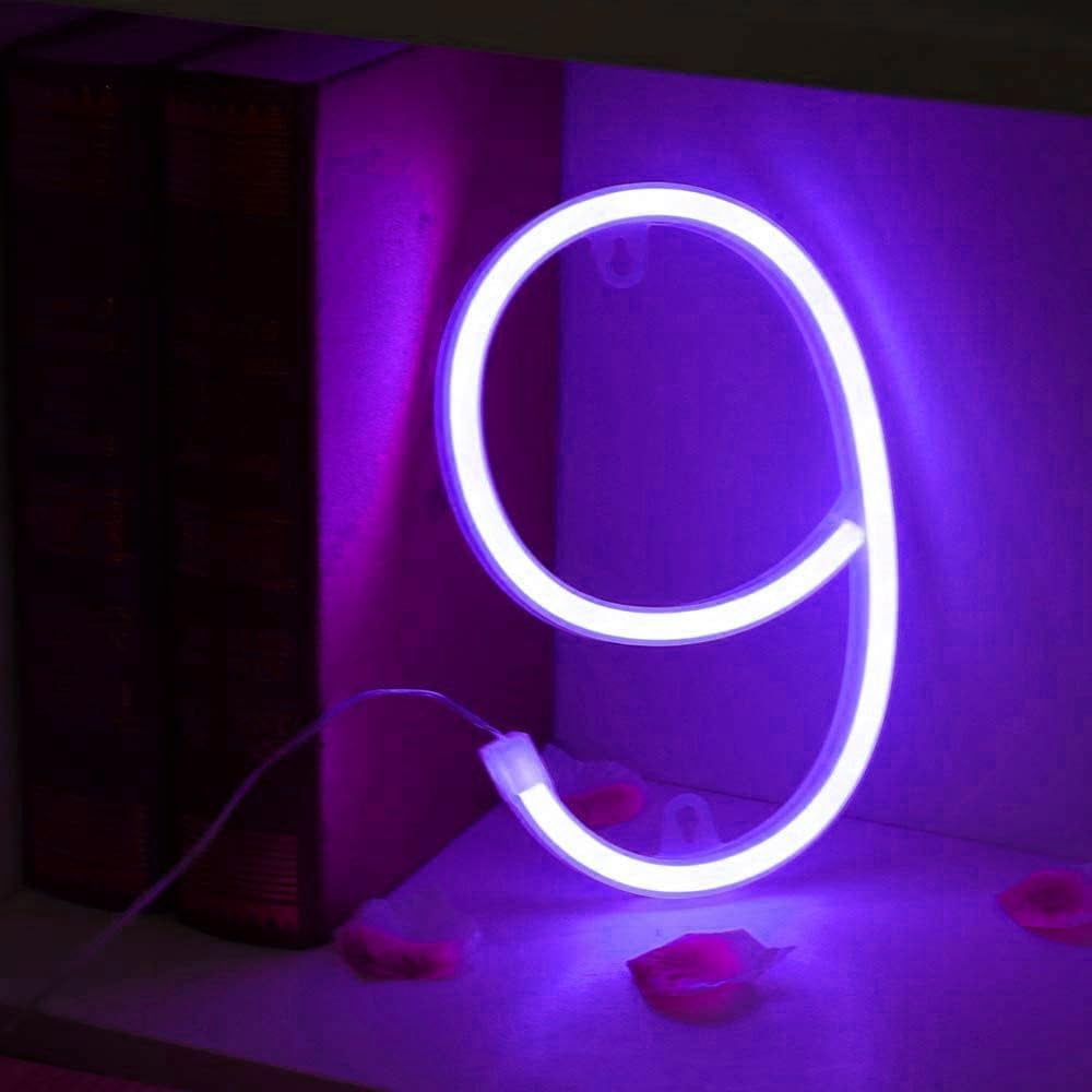 SHANJIA Upgraded Version Neon Letter, LED Alphabet Lights Up Letters ...