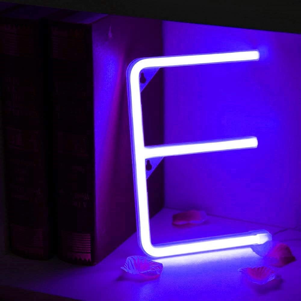 SHANJIA Upgraded Version Neon Letter, LED Alphabet Lights Up Letters ...