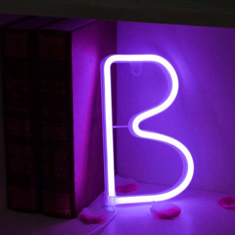 SHANJIA Upgraded Version Neon Letter, LED Alphabet Lights Up Letters ...