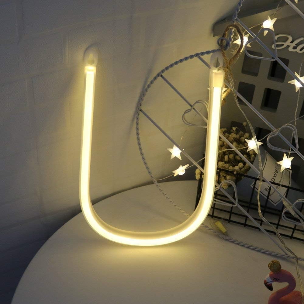 SHANJIA Upgraded Version Neon Letter, LED Alphabet Lights Up Letters ...