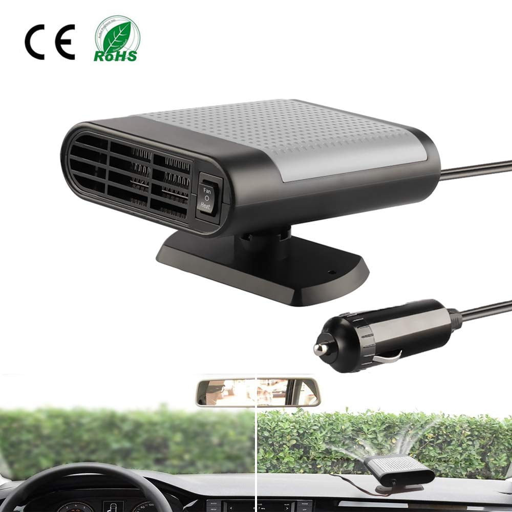 SHANNA 12V Car Heater Defroster 2 in 1 Auto Car Windshield Heater ...