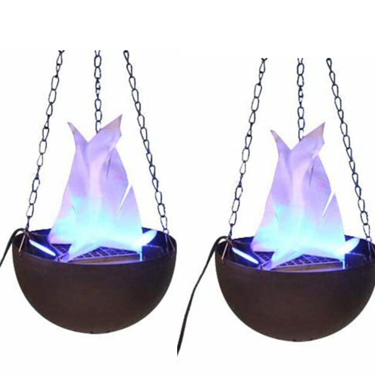 SHANNA 2 Pack Electric LED Fake Flame Lamp, Hanging LED Light for ...