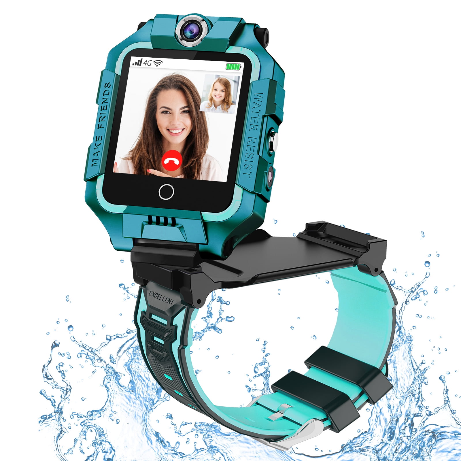 SHANNA 4G Kids Watch Phone with Dual Camera, Kids Smart Watch for Girls ...