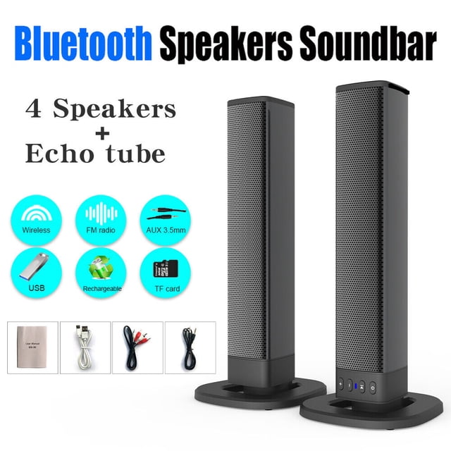 SHANNA Bluetooth Soundbar Wireless TV Speaker Home Theater Audio with ...