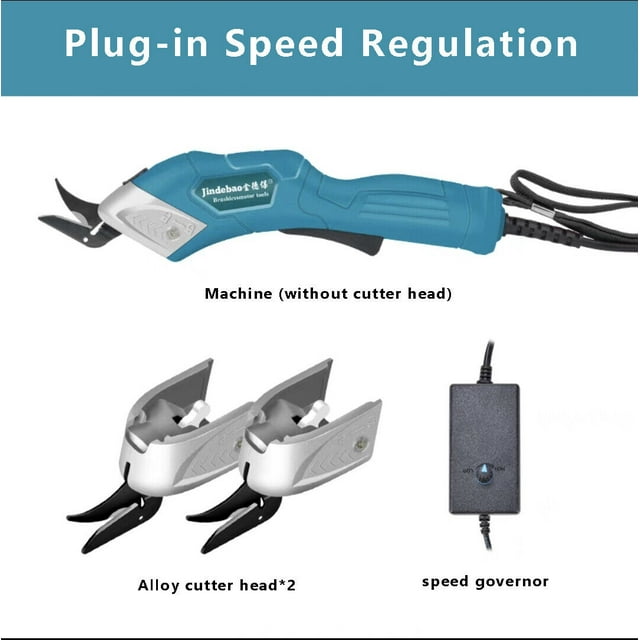 SHANNA Cordless Electric Fabric Scissors Rechargeable Fabric Shear ...