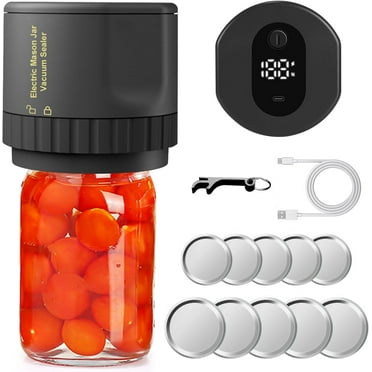 Electric Mason Jar Vacuum Sealer, Vacuum Sealing Machine Kit for ...