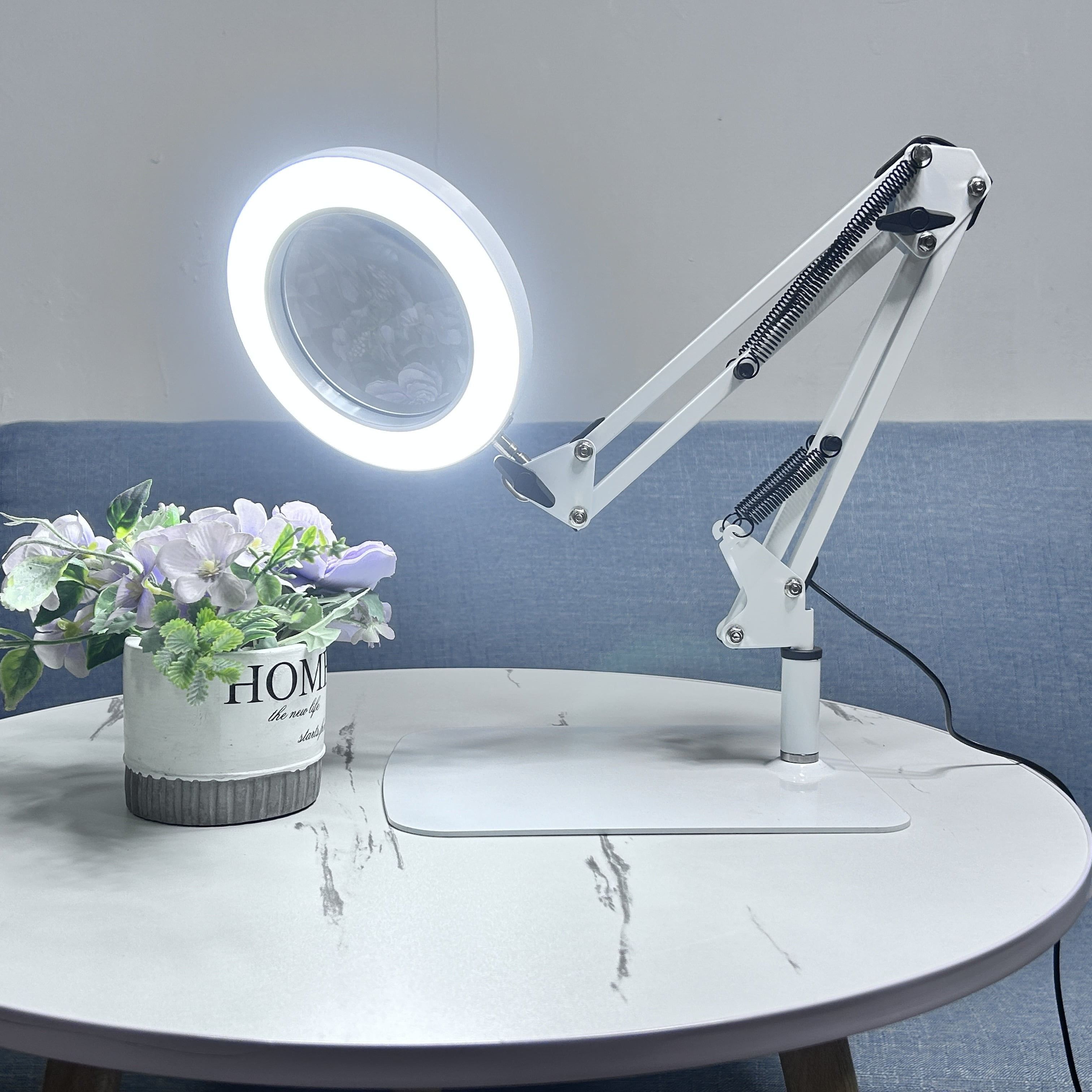 SHANNA Folding Magnifying Glass Table Lamp Magnifying Glass with Light ...