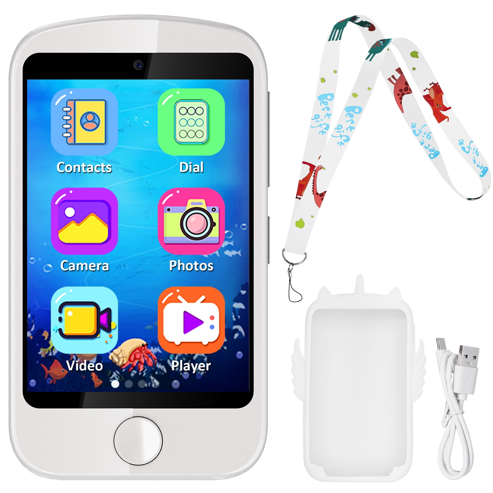 SHANNA Kids Play Smartphone, Smart Toy for 3-12 Yrs with Games, Music ...