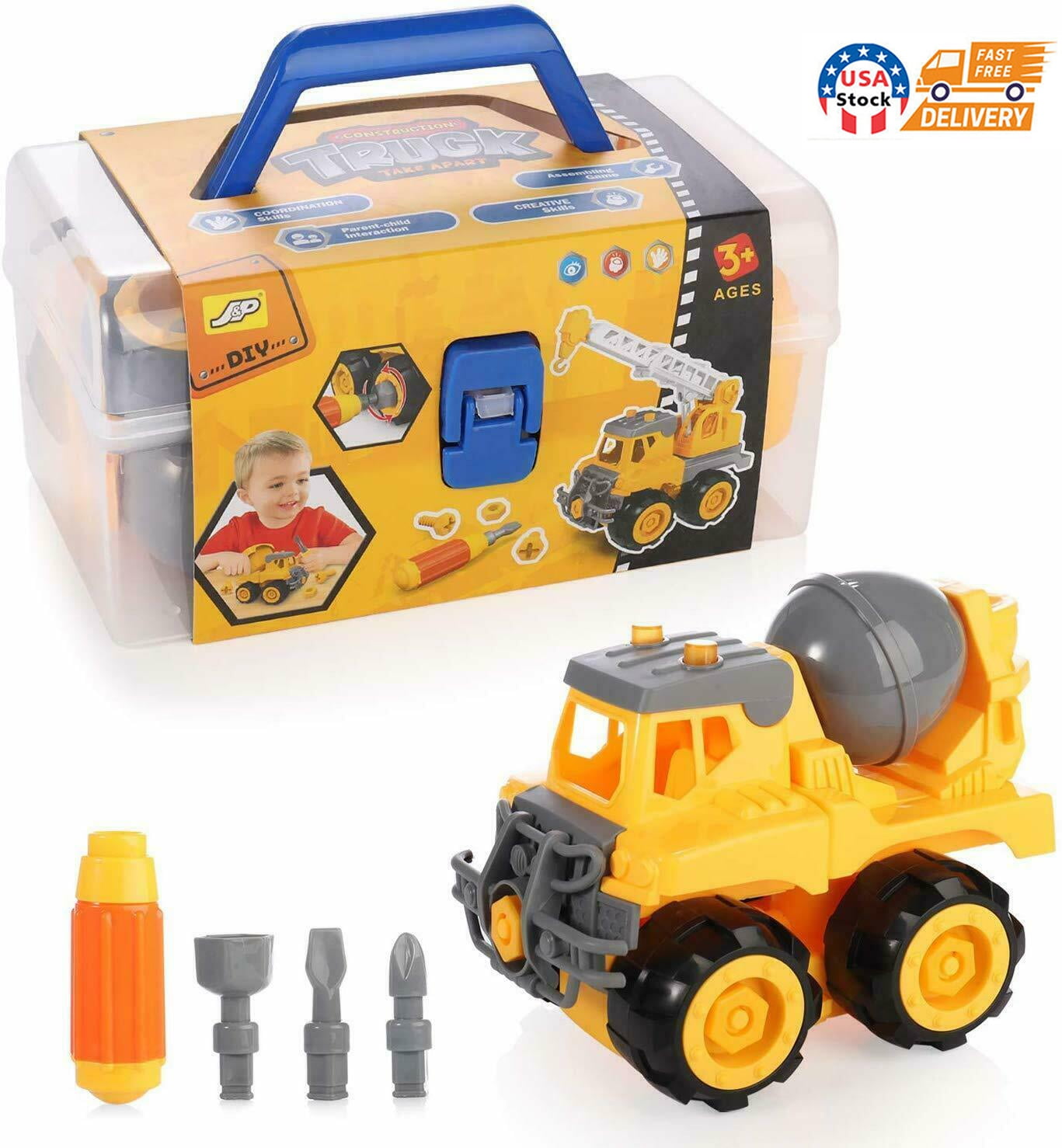 SHANNA Multi-Mode Demolition Dump Truck Truck Car Toy Ladder Truck and ...