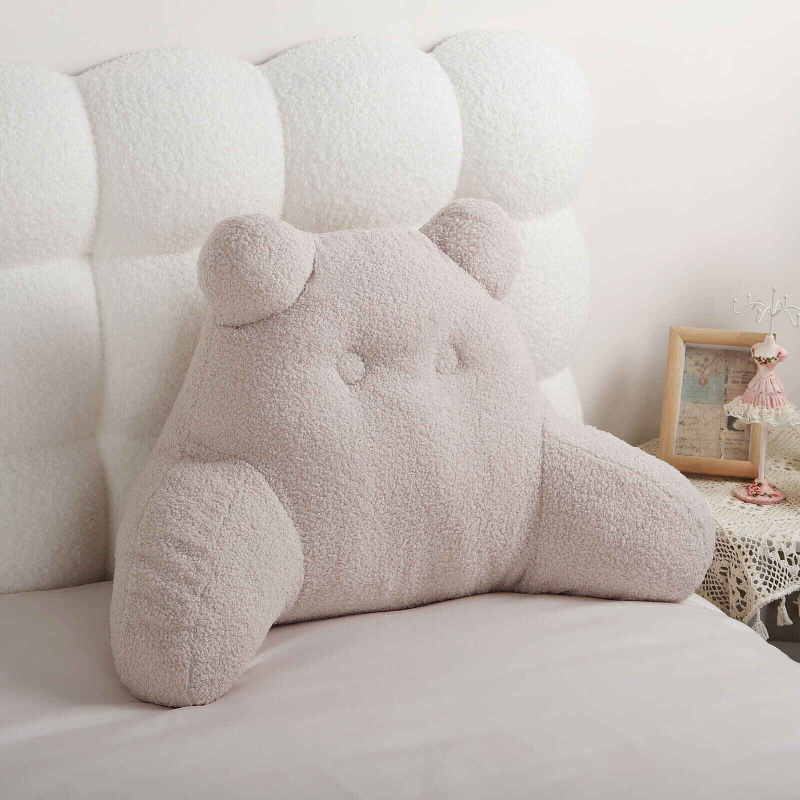 SHANNA Reading Pillow Bed Wedge Large Adult Children Backrest with Arms ...