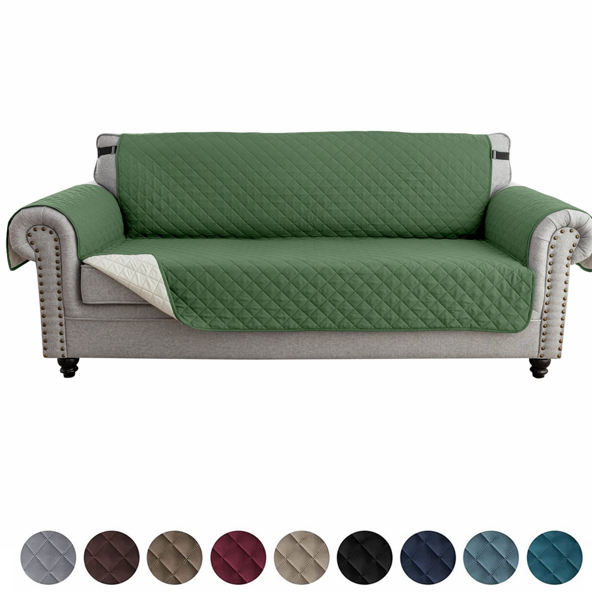 Shanna Sofa Covers For 3 Cushion Couch Water Repellent Reversible