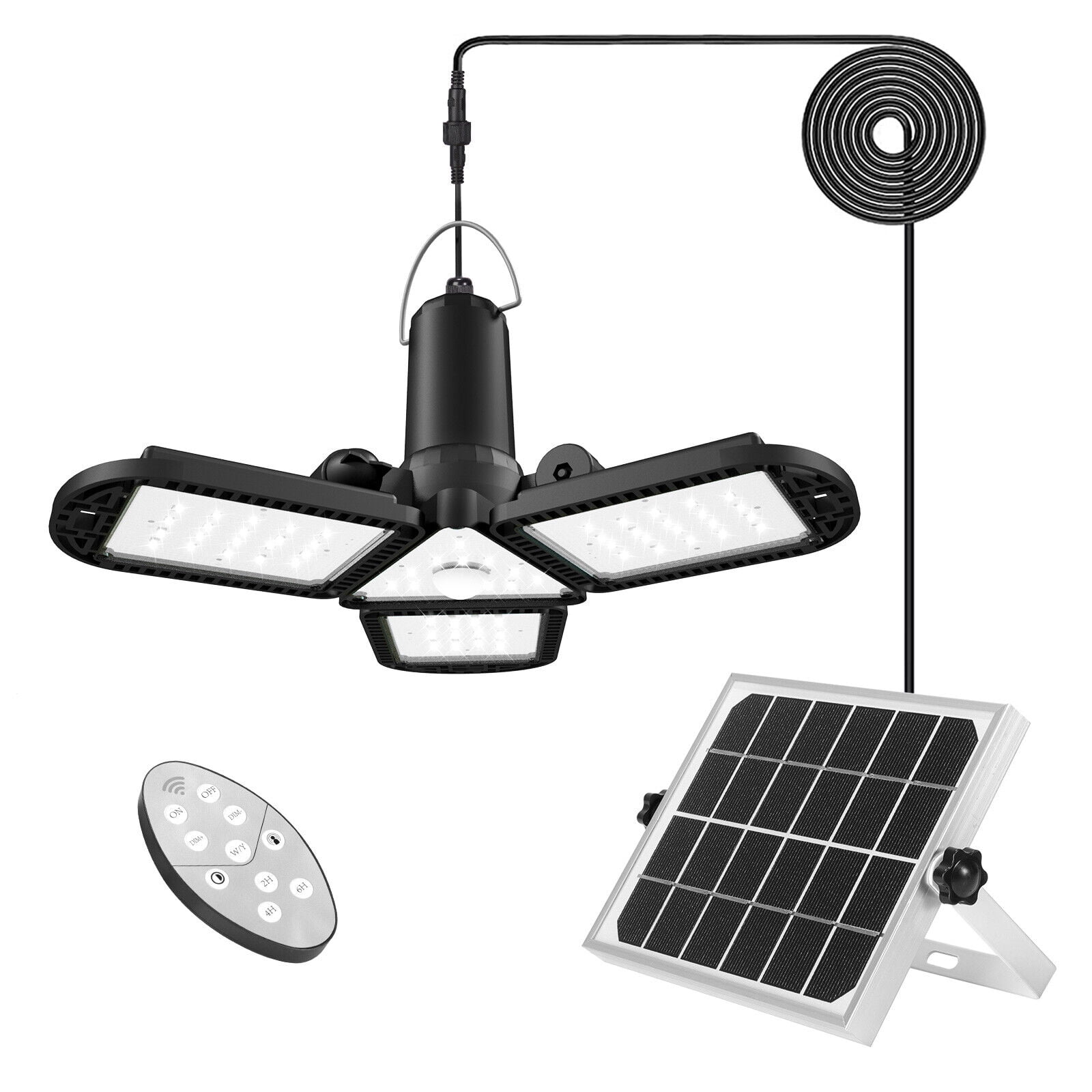 SHANNA Solar Outdoor Pendant Lights Motion Sensor Indoor Light with USB ...