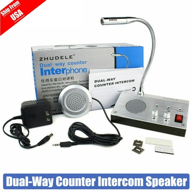 SHANNA Two-Way Window Counter Intercom Speaker System For Bank Office ...