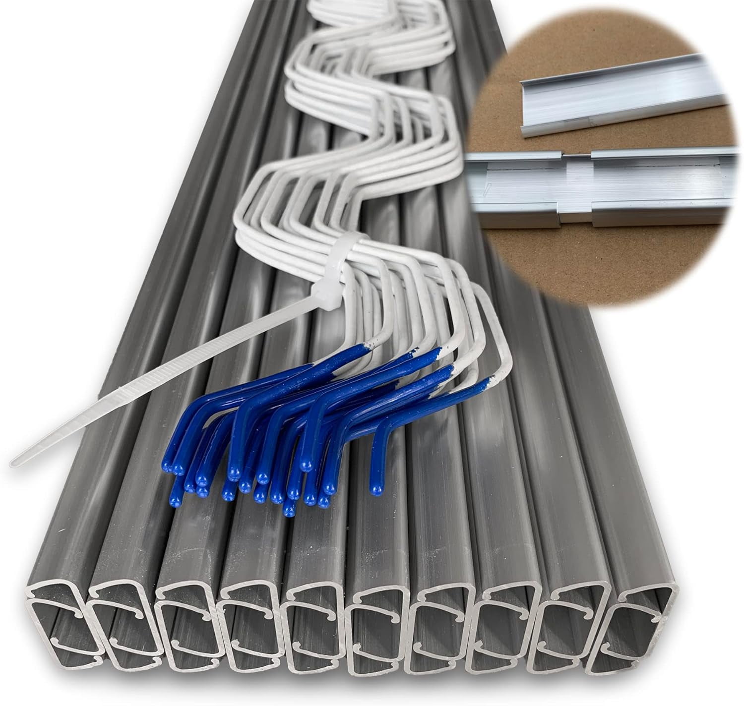 SHANS Greenhouse Channel & Wire, C-Channel & Spring Wire Set ...