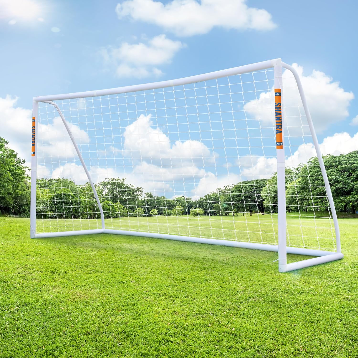 SHANTRA Soccer Goal, 12x6/10x6.5/8x5/6x4FT Soccer Goals for Backyard ...