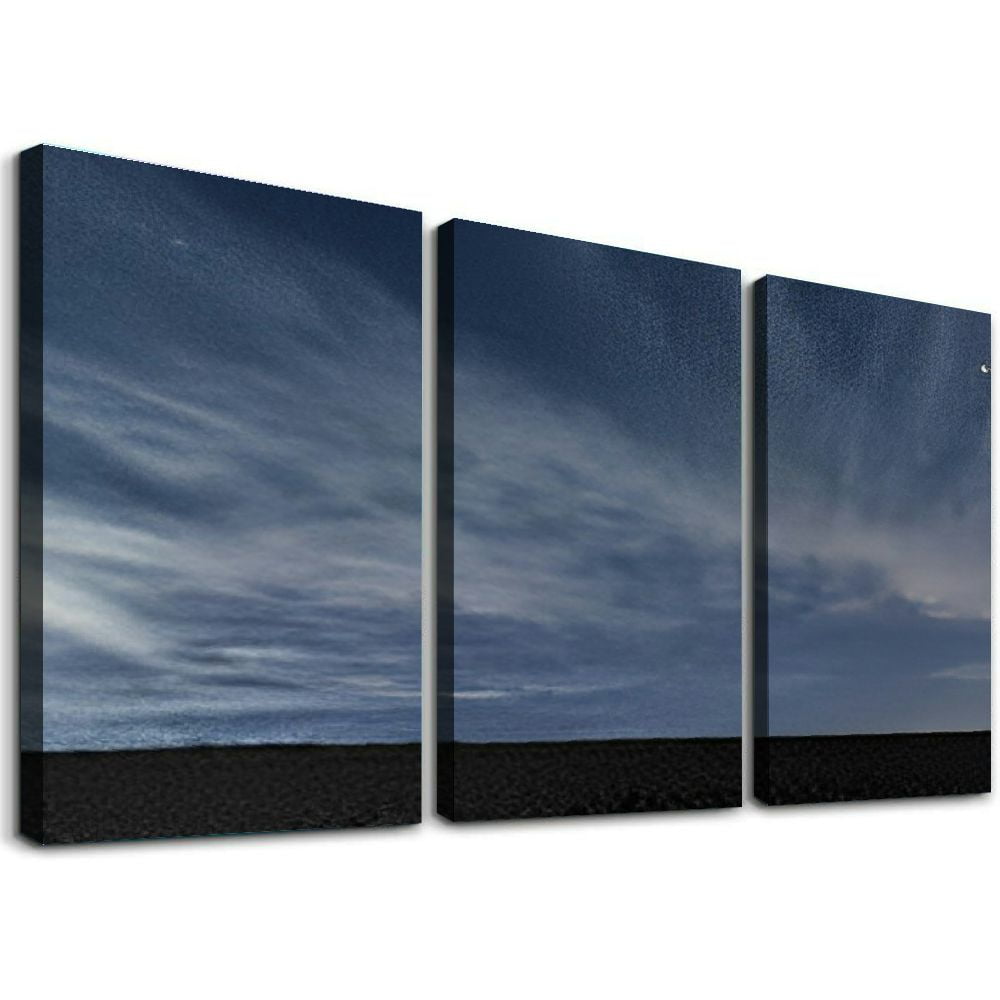 SHANXI Cloudy Night sky stars sky Canvas Wall Art Bathroom Decor ...