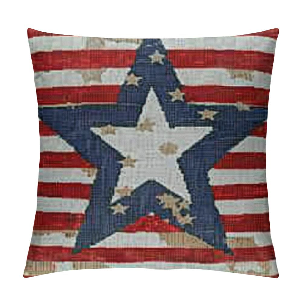 SHANXI Decor Throw Pillowcase American Flag USA Patriotic Outdoor ...