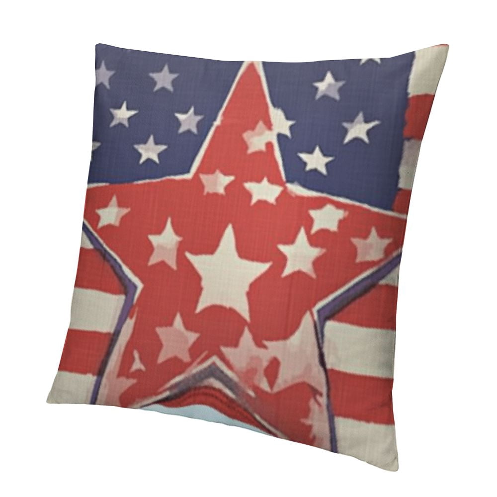SHANXI Decor Throw Pillows American Flag USA Patriotic Outdoor Cushion ...