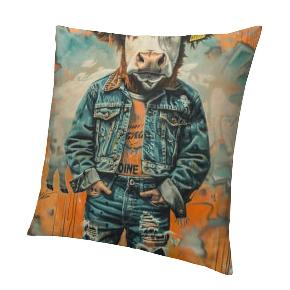 SHANXI Graffitic Animal Decor Cartoon Tiger Throw Pillow Cover and Cute ...