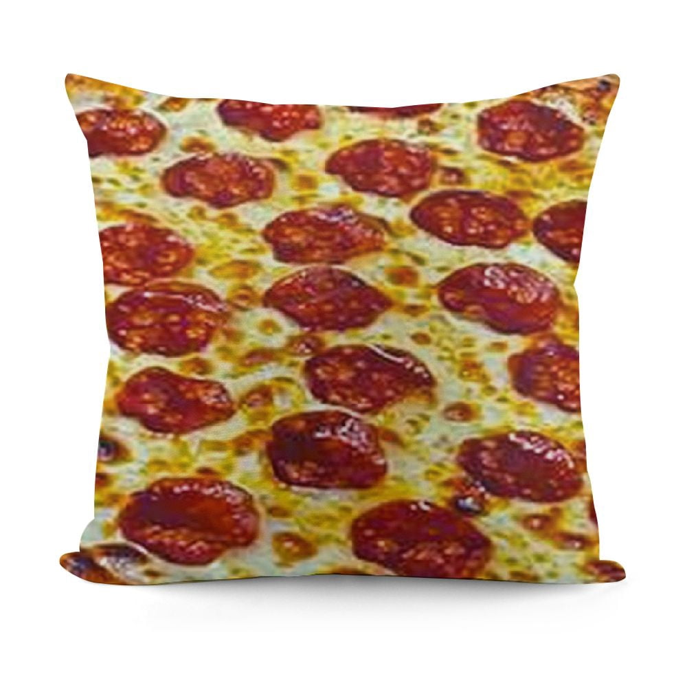 SHANXI Pepperoni Pizza Pillow Case Fantasy Delicious Food Home Decor ...