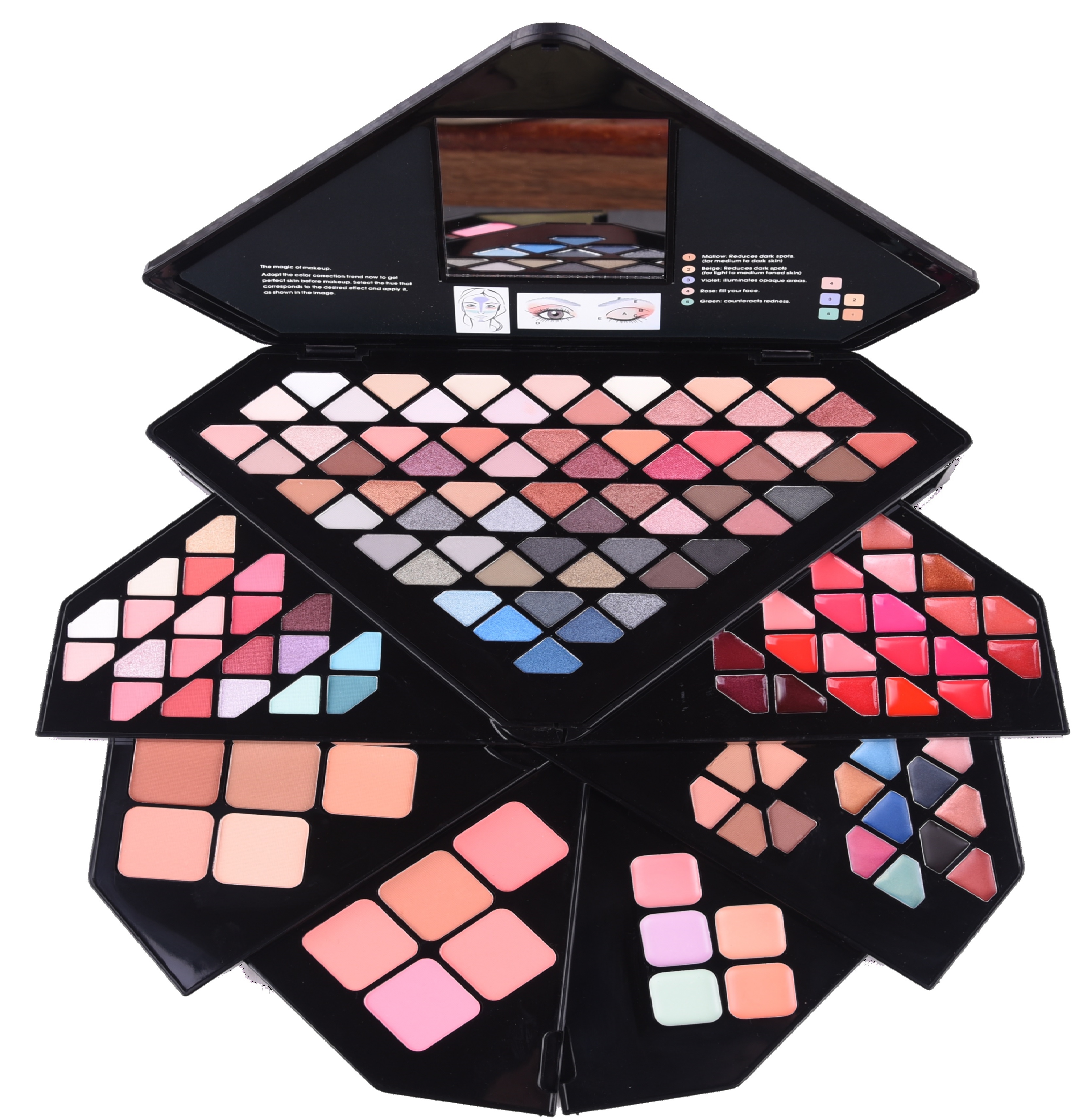 SHANY All in One Color Vibe Makeup Set - 80 Eyeshadows, 20 Lip Colors ...