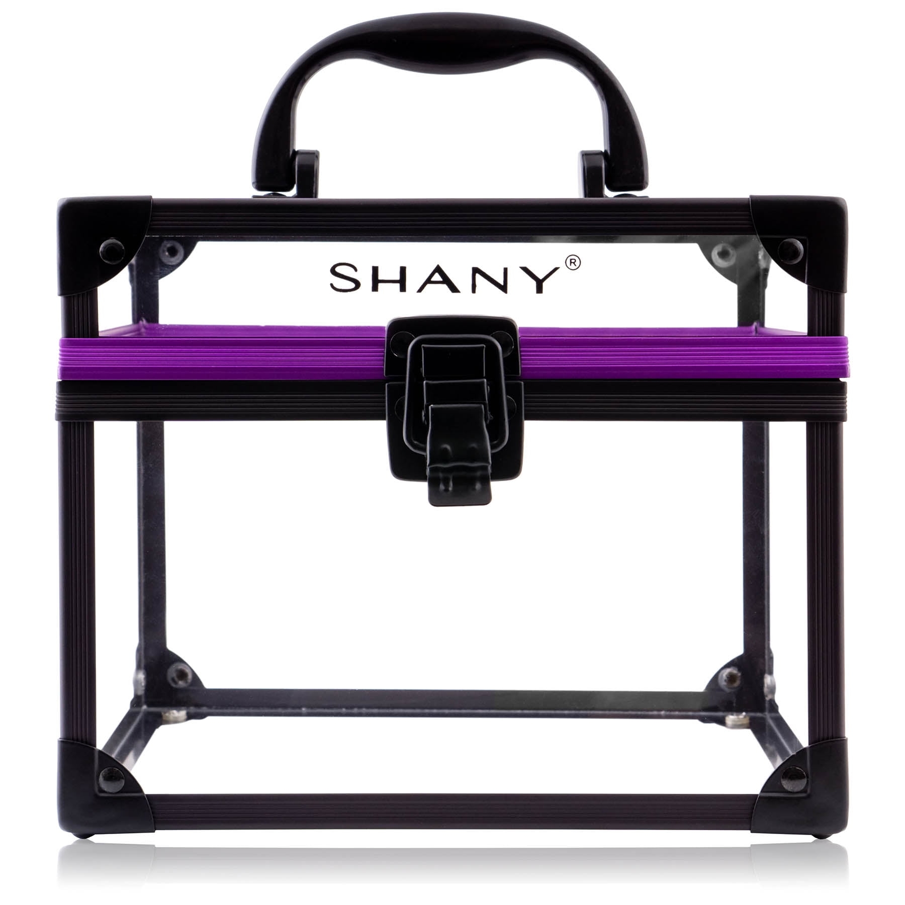 SHANY Clear Cosmetics & Toiletry Train Case - Large Travel Makeup Bag ...