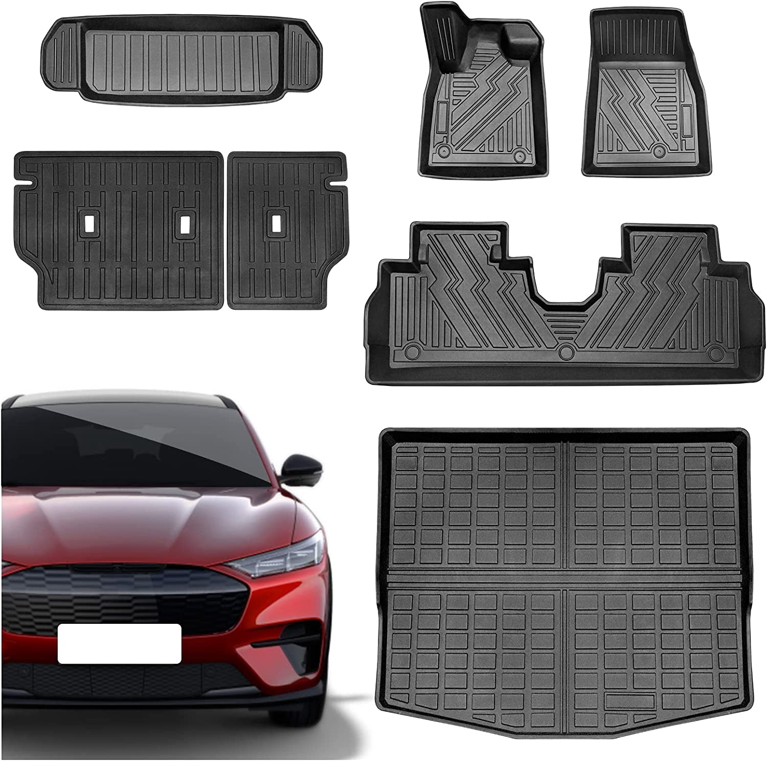 SHAORONG All-Weather Rubber Mats Compatible for 2025 2024 2023 2022 ...