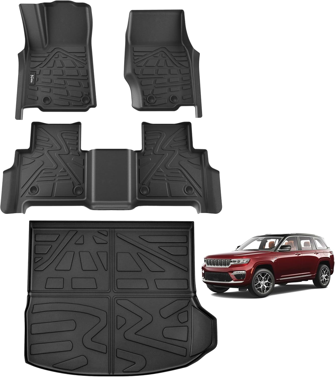 SHAORONG Floor Mats & Cargo Mats for 2013-2024 Toyota 4Runner (Only Fit ...