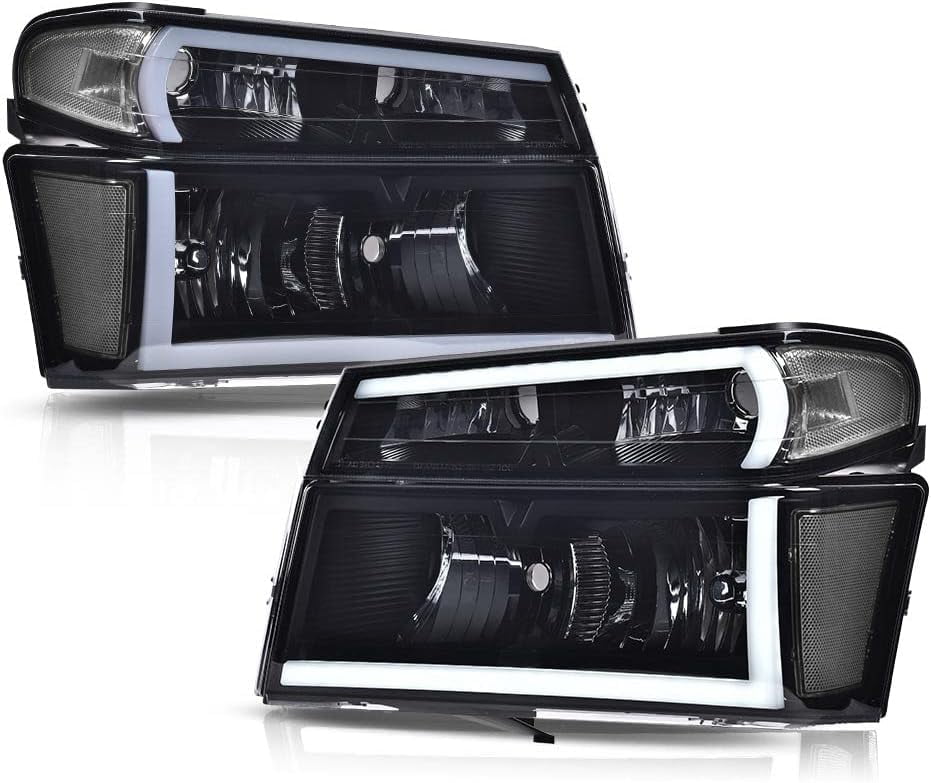 SHAORONG LED DRL Headlights, Compatible with 2004 2005 2006 2007 2008 ...