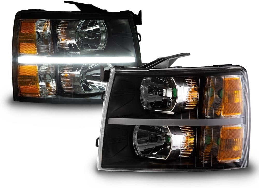 SHAORONG LED DRL STRIP Headlights Assembly Headlamp, Compatible with ...