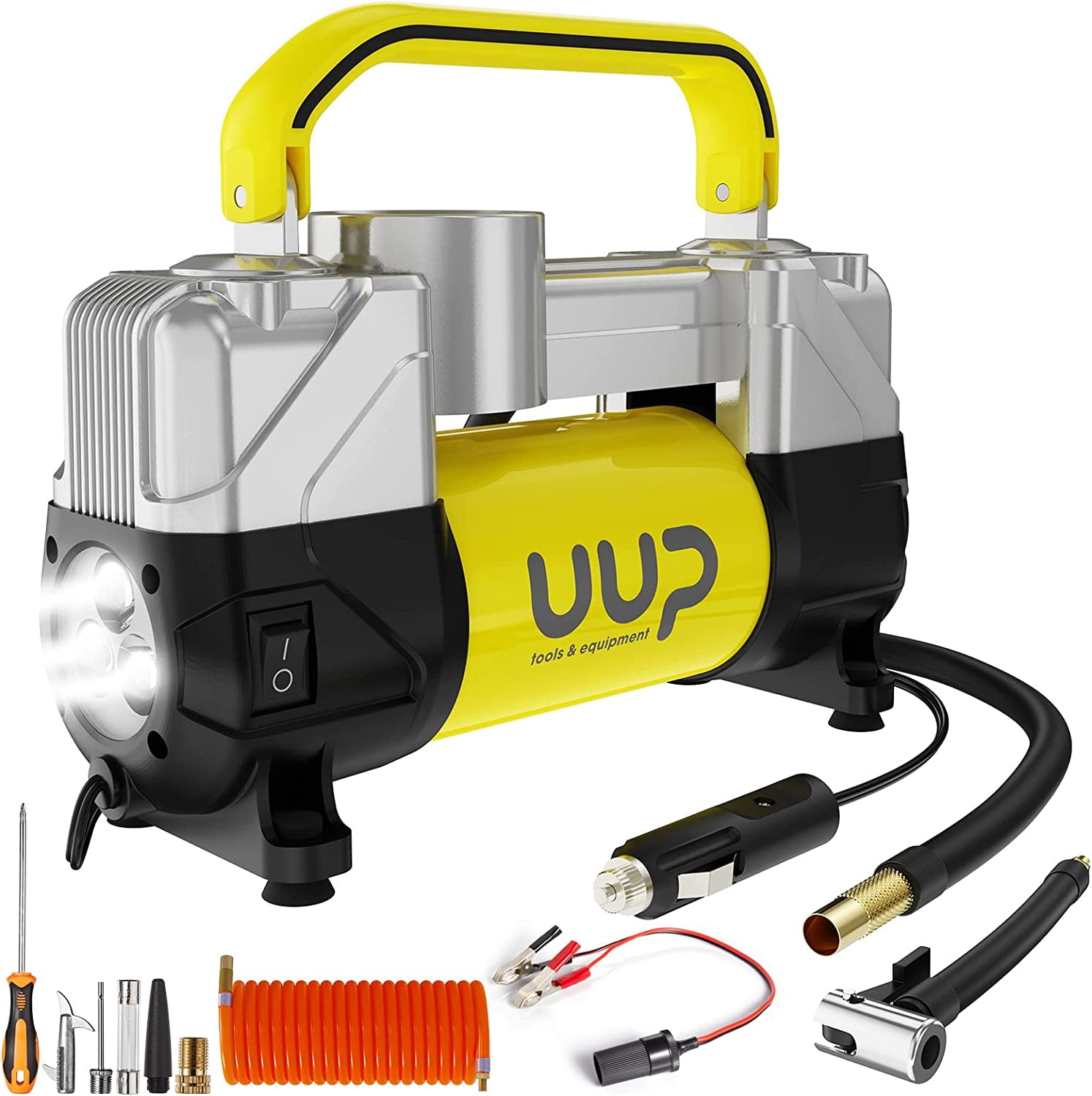 SHAORONG Tire Inflator Air Compressor 150PSI 12V DC Double Cylinders ...