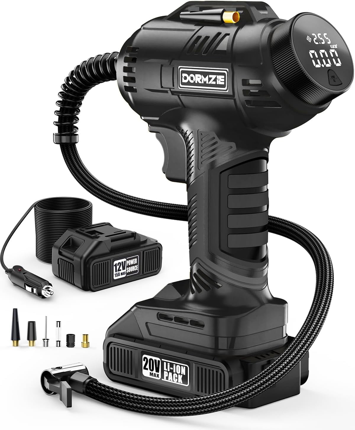 SHAORONG Tire Inflator Portable Air Compressor, 150 PSI Handheld Air ...